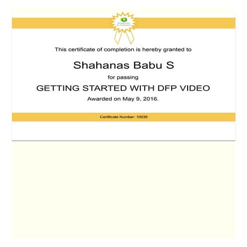 GETTING STARTED WITH DFP VIDEO | PDF