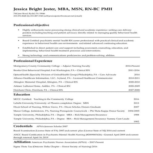Resume J Jester | DOCX | College Education | Education