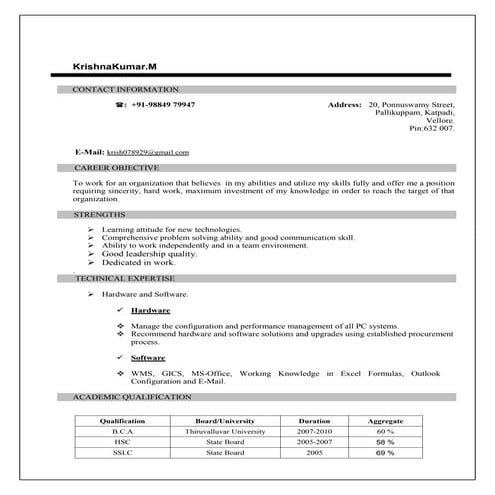 Krish TPT RESUME | PDF