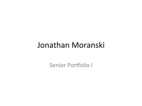 Moranski, Jonathan Resume | PDF