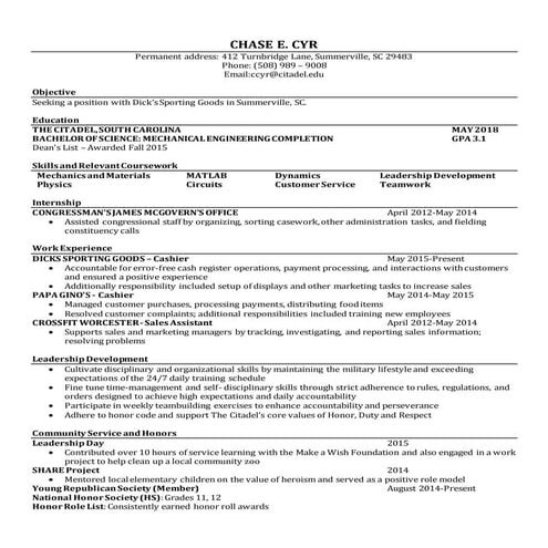 Dylan Berryman Resume | DOCX