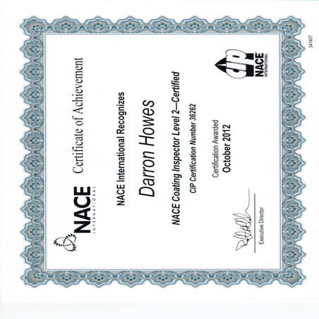 Nace level 2 cert | PDF