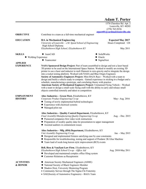 Mechanical Engineering | DOCX