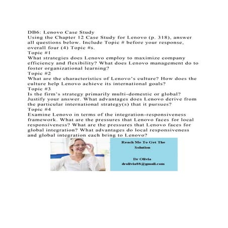 DB6 Lenovo Case StudyUsing the Chapter 12 Case Study for Lenovo.docx