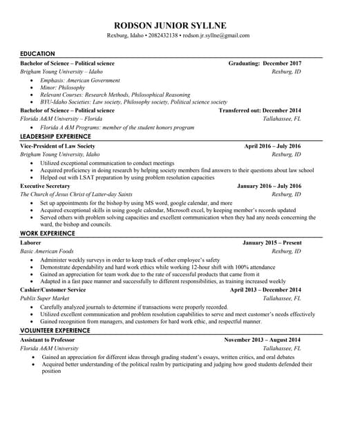 Garrett Foryth Resume | PDF