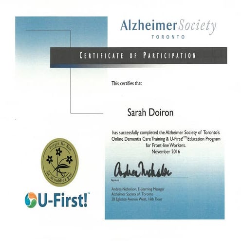 Online Dementia Care Training Program | PDF