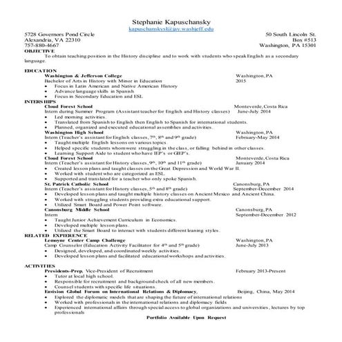 Stephanie Kapuschansky Resume (3) (1) | PDF