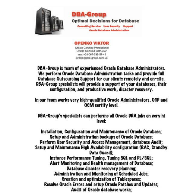 Stefano Fantin && Dba-Group | PDF