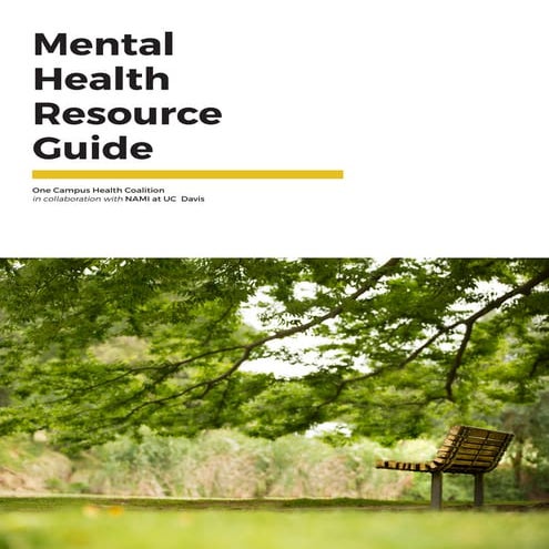 Mental Health Resource Guide FINAL | PDF