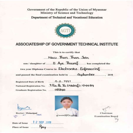 NTTS_ agti certificate | PDF