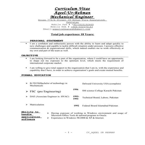 Lizanne' CV | DOC