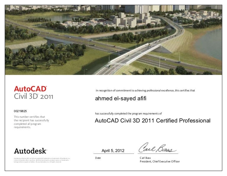 Autocadcivil3d2011certifiedprofessional 