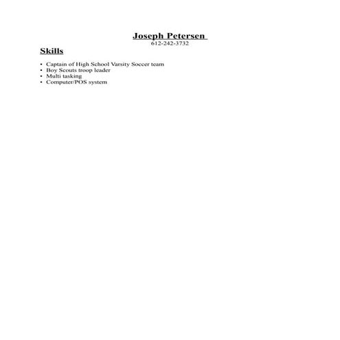 James' Official Resume | PDF