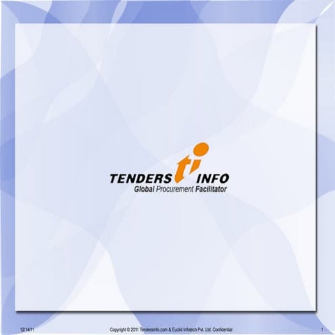 TendersInfo Company Profile | PPT