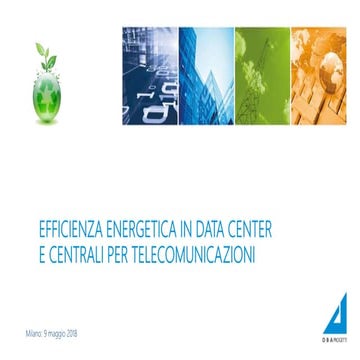 #DBAProgetti | EFFICIENZA ENERGETICA IN DATA CENTER E CENTRALI PER ...