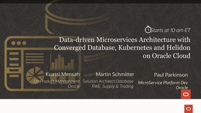 Database@Home : Data Driven Apps - Data-driven Microservices ... Database@Home : Data Driven Apps - Data-driven Microservices ...