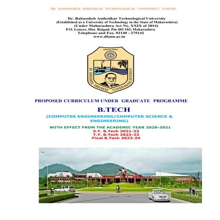 Dbatu syllabus basic human rights of SY computer science & engineering ...