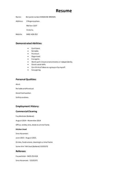 Events Coordinator-Recreation Assistant Resume | PDF