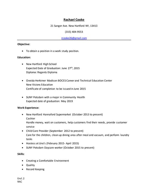 Ann resume 2016 | DOC