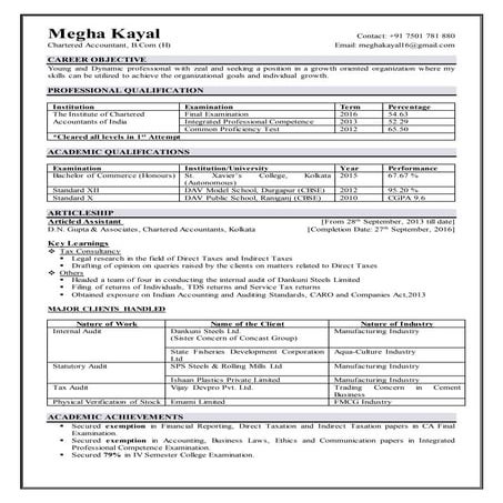 CV- Megha Kayal | DOCX