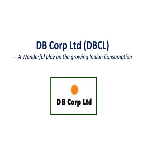 DB Corp - Detailed Research Report | PDF