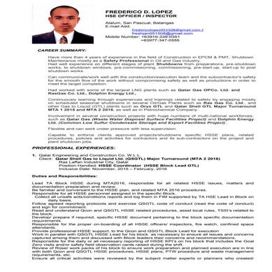 RICO RESUME 2016 | DOC