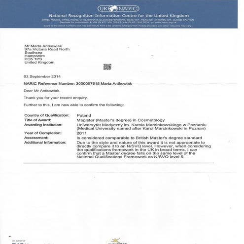 Confirmation of qualifications | PDF