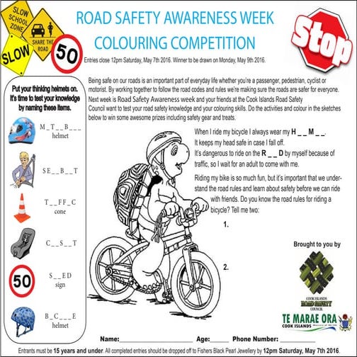 road safety colouring comp | PPT