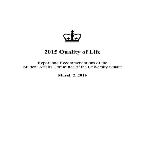 Quality of Life Survey | PDF