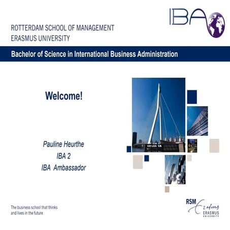 IBA Program presentation | PPTX