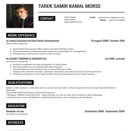 TAREK SAMIR CV | PDF