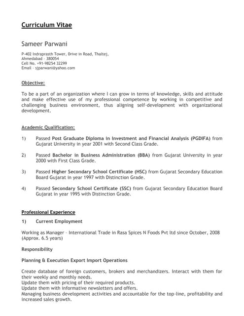 Zohaib CV | DOCX