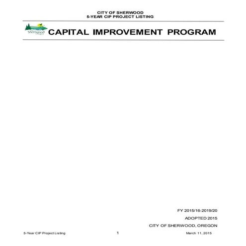 CIP Project 12 15 14 Draft | PDF