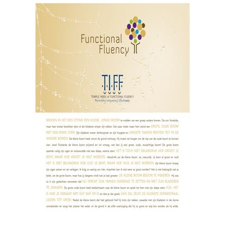 Brochure Functional Fluency en TIFF licentietraject boom | PDF