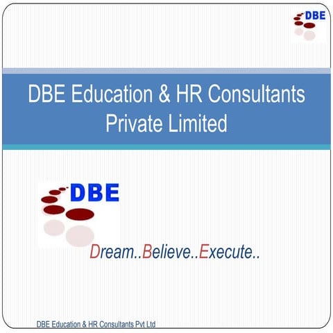 DBE corporate profile | PPTX