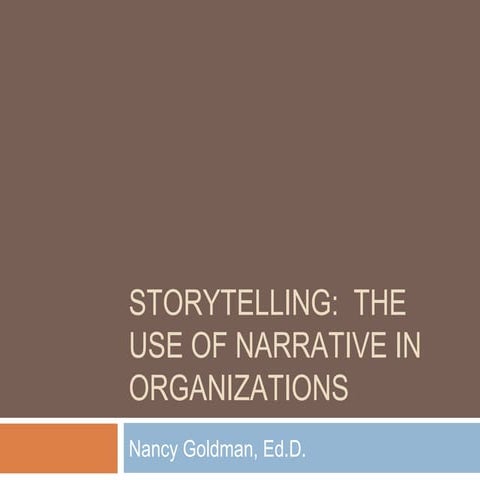 Storytelling and its uses | PPTX