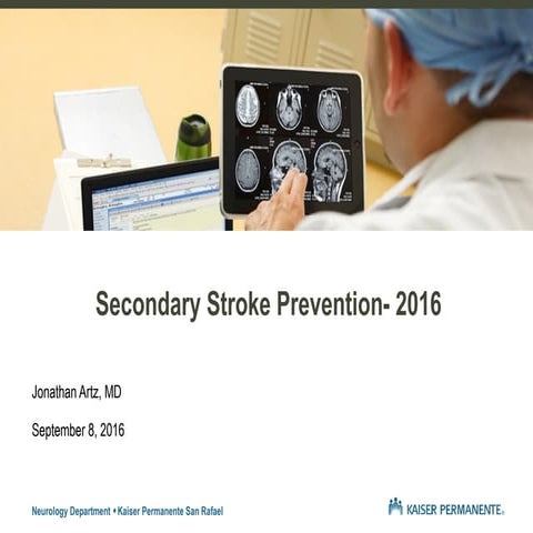 Stroke Symposium Talk on Secondary Prevention | PPT