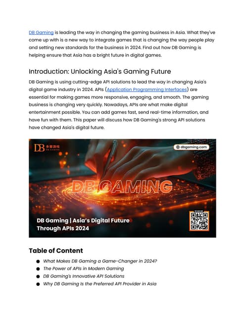 DB Gaming _ Unleashing API's Hyper-Immersive Experiences .docx