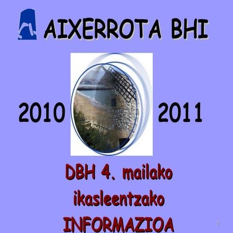 Dbh 4 orientazioa 10 11 | PPT