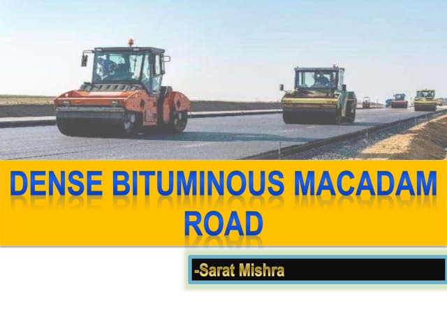 Bituminous penetration macadam base course | PPTX
