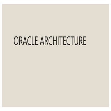 Databasemanagement Oracle Architecture Ppt