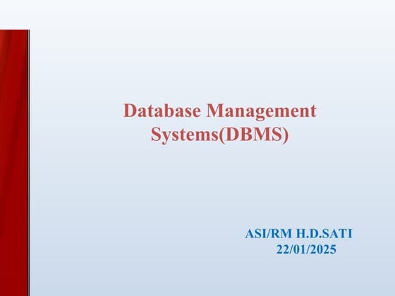 Database And Types Of Database Pptx Databases Computer Software And Applications