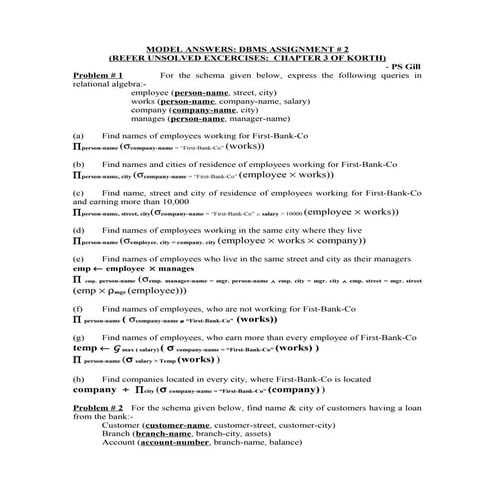 Dbms+exercises | DOC