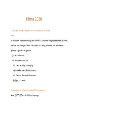 dbms final.pdf | Databases | Computer Software and Applications