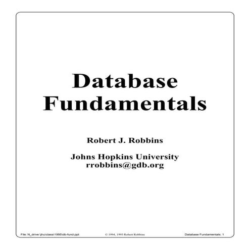 Dbms fundamentals | PDF
