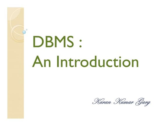 Data Base Management Ssystem Ppt