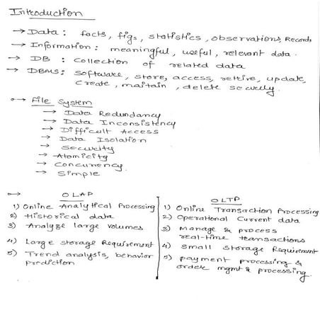 DBMS_Notes (1) DBMS detailed notes useful | PDF