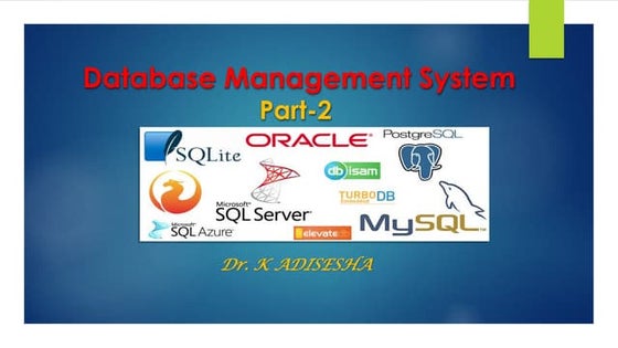 Data Control Language.pptx Data Control Language.pptx | Databases | Computer Software and ...