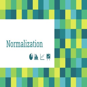 Normalization | PPT