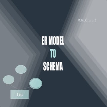 ER MODEL TO SCHEMA | Database Management System | PPTX